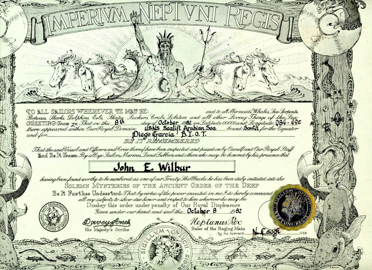 A New Shellback Crosses the Line – Collections & Research